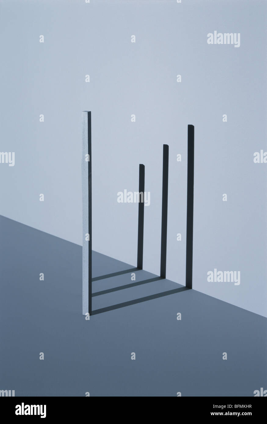 Illustration of Sticks and the Shadows Stock Photo - Alamy