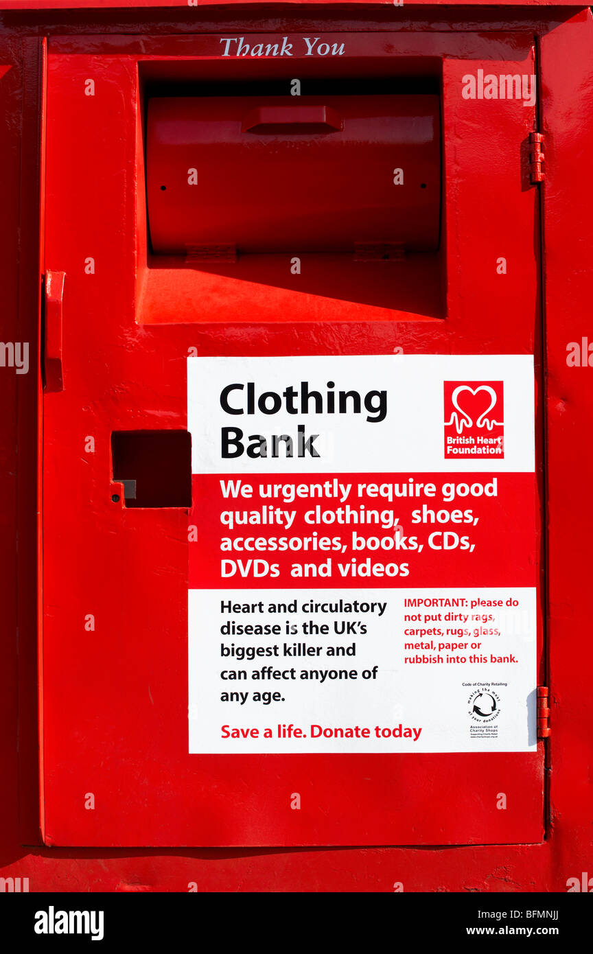Charity clothing donation bins hi-res stock photography and images - Alamy