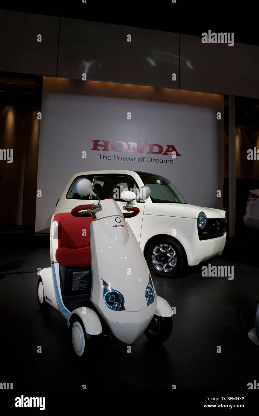 New Honda EV-N retro concept car and personal vehicle model Stock Photo ...
