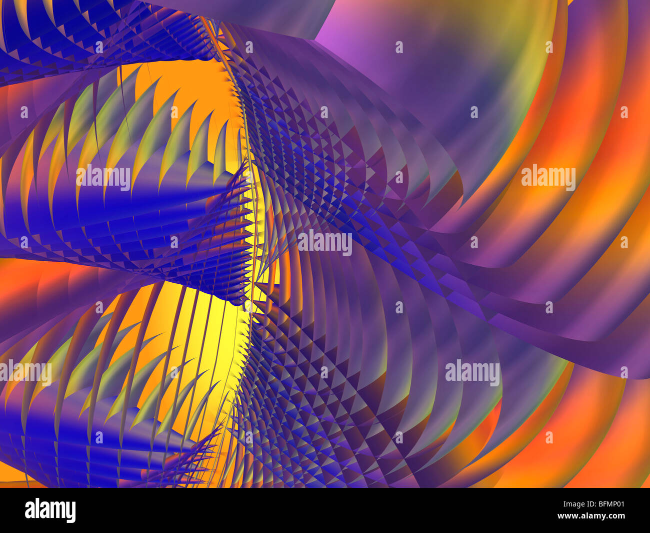 Abstract blue swirls frame concept hi-res stock photography and images ...