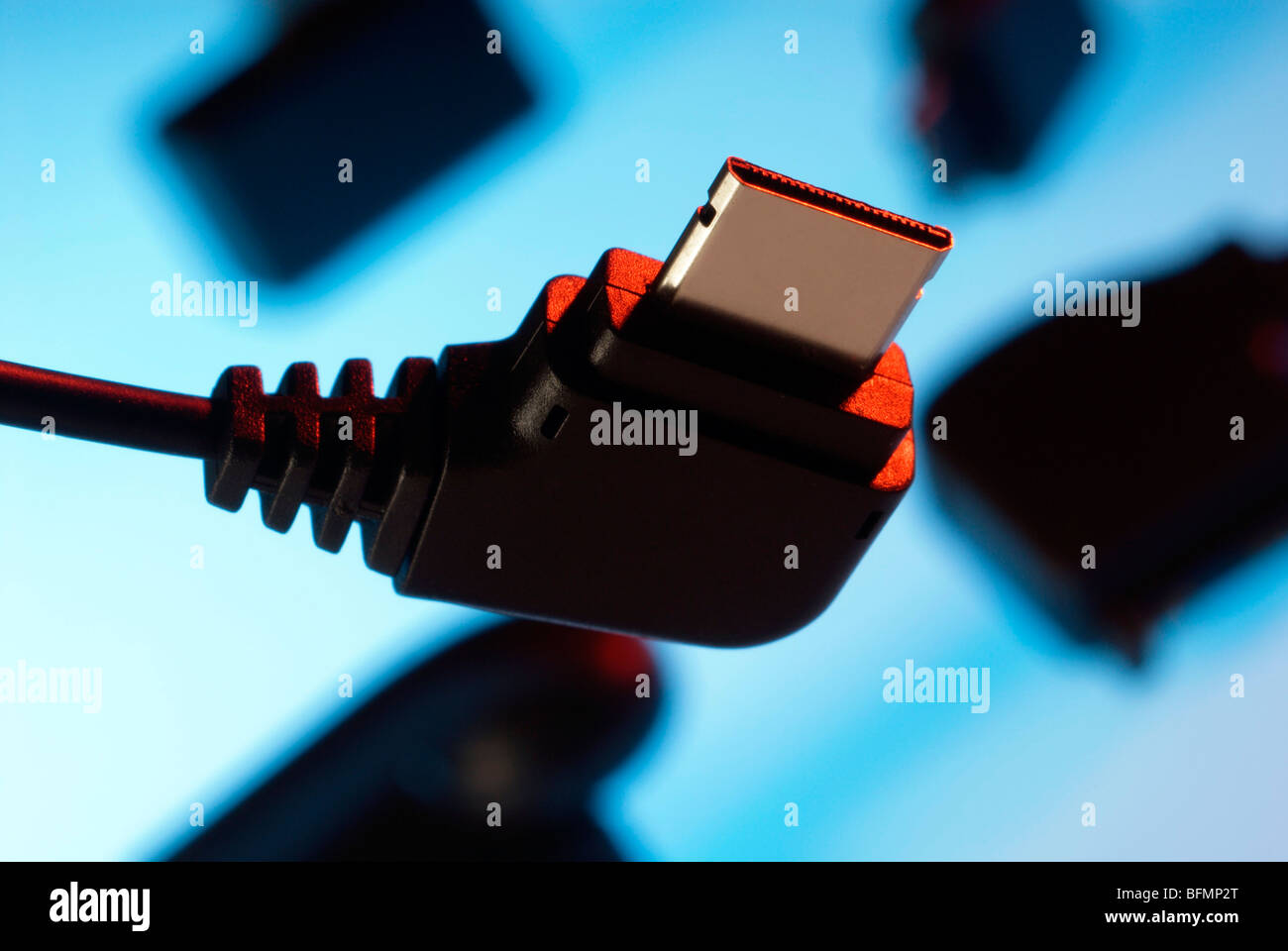 Mobile phone power connector Stock Photo - Alamy