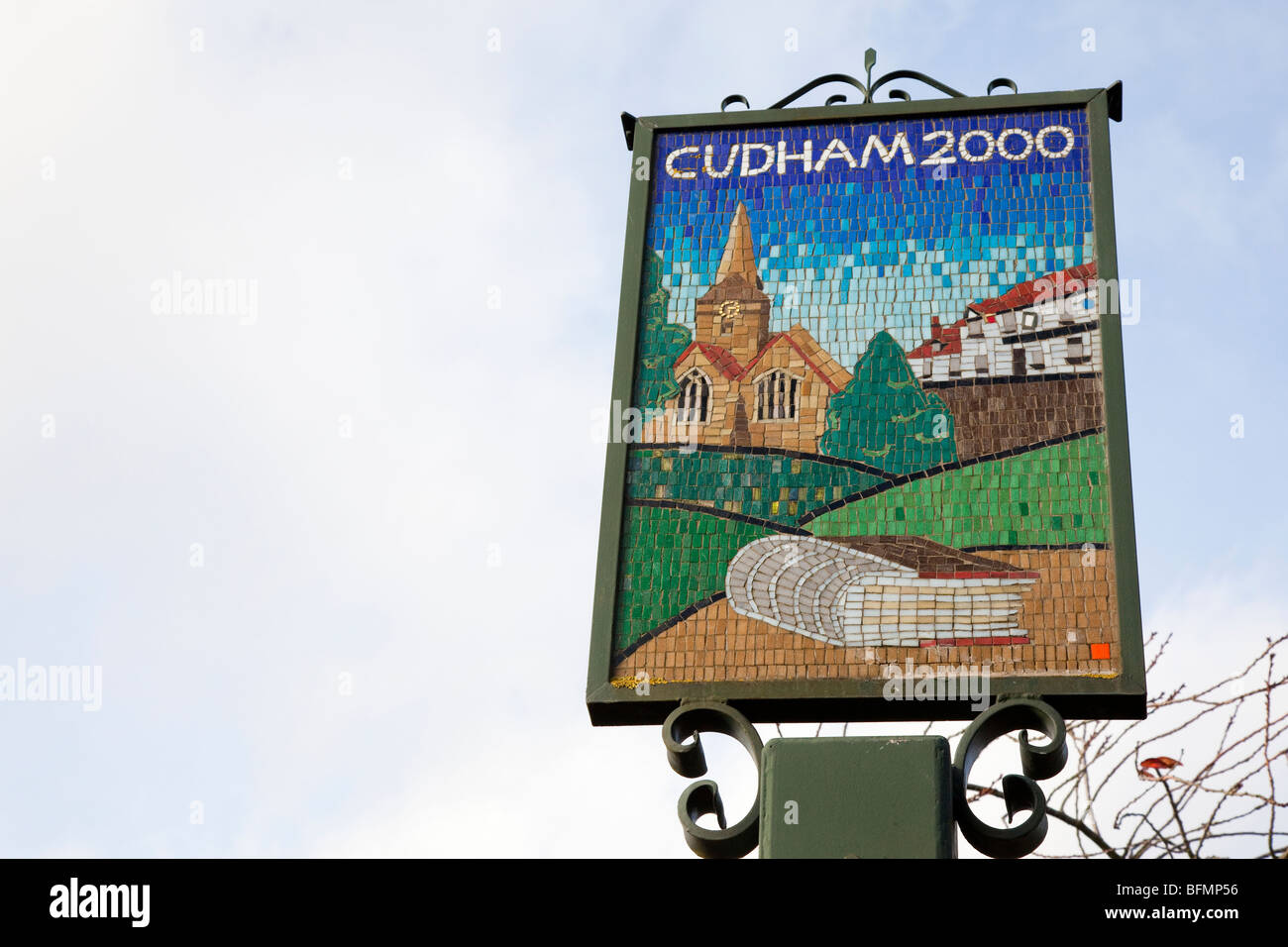 Village sign, Cudham Kent UK Stock Photo - Alamy