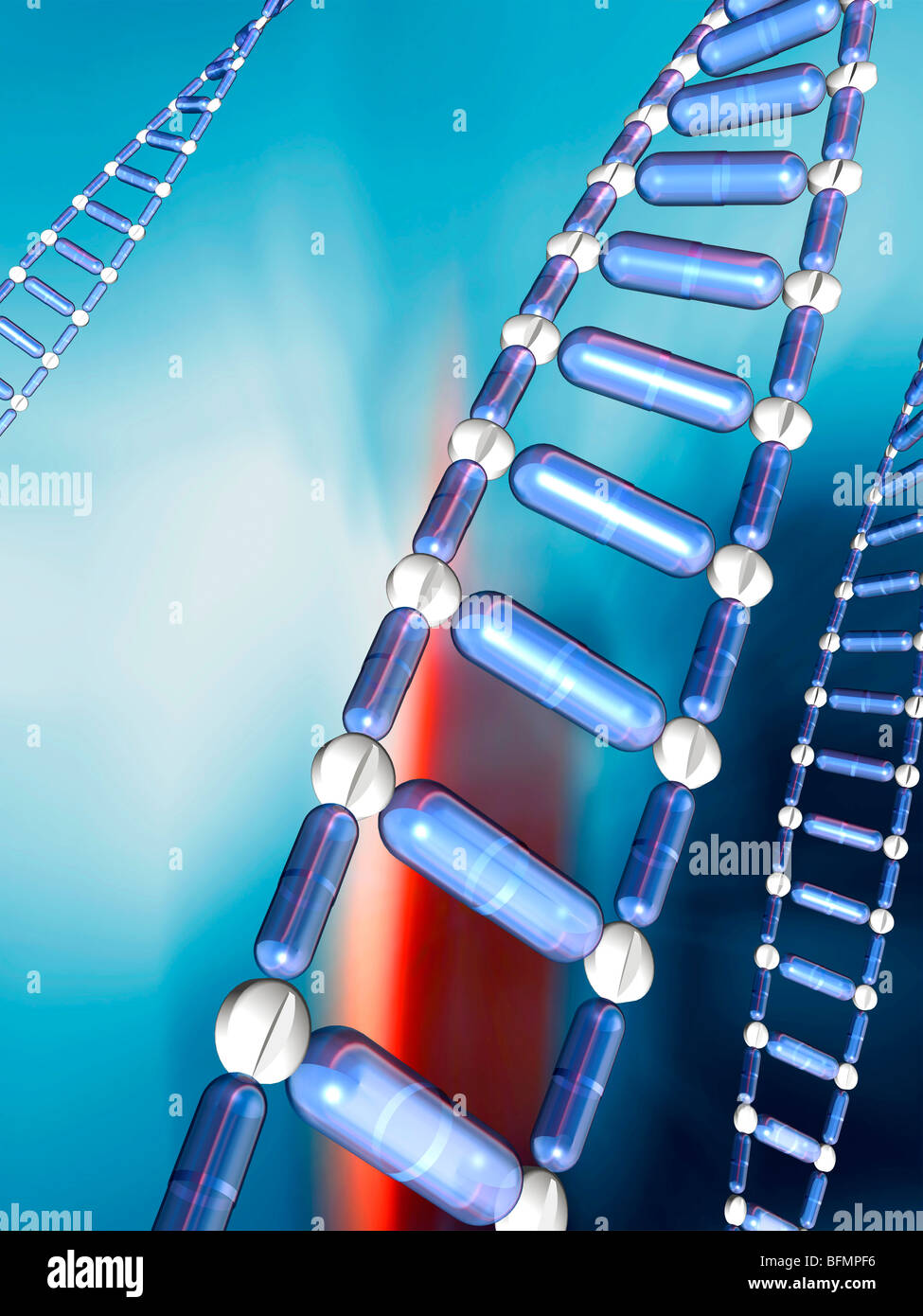 Gene therapy, conceptual artwork Stock Photo - Alamy