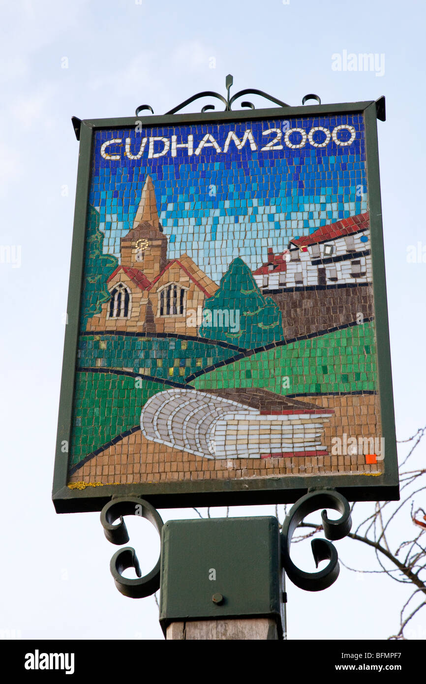 Village sign, Cudham Kent UK Stock Photo - Alamy