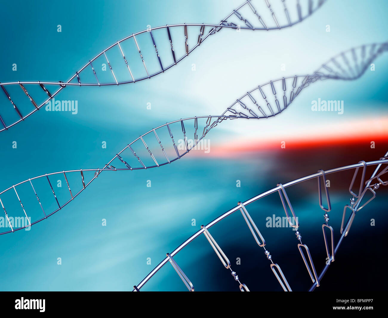 DNA strand, artwork Stock Photo - Alamy
