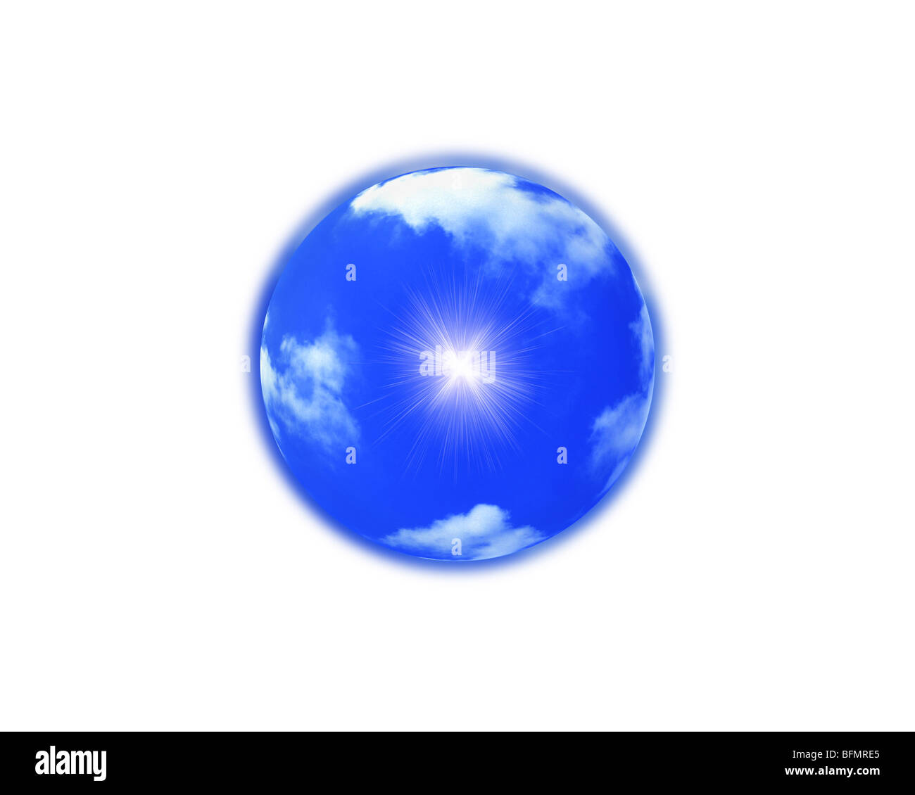 Sky in sphere Stock Photo - Alamy