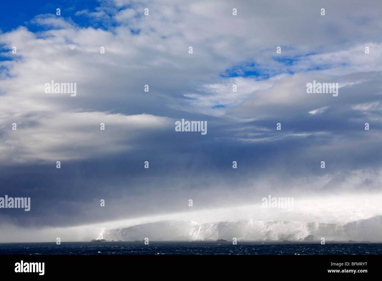 Antarctica, Antarctic Sound and Hope Bay, Icebergs and high catabatic ...