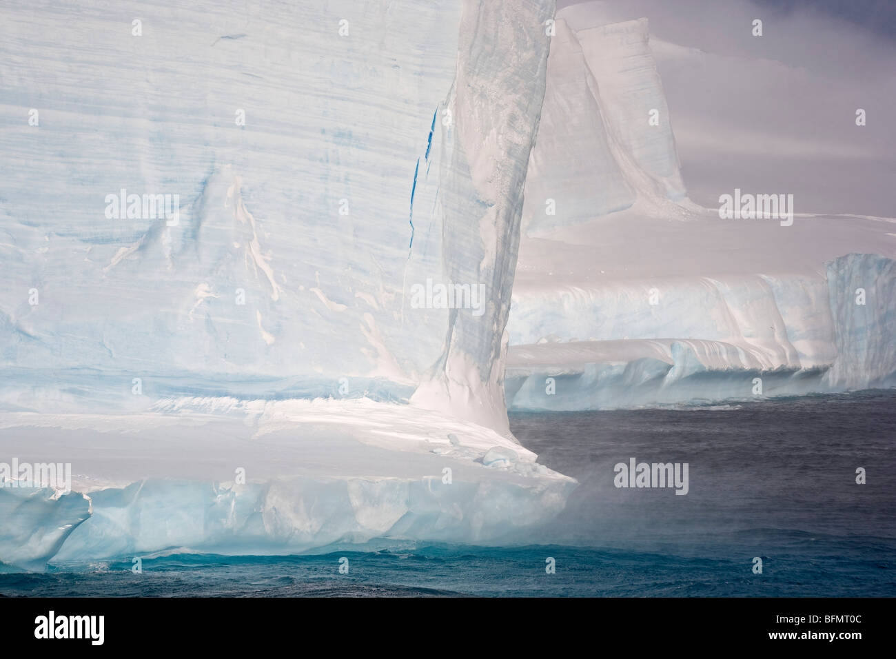 Antarctica, Antarctic Sound and Hope Bay, Icebergs and high catabatic ...