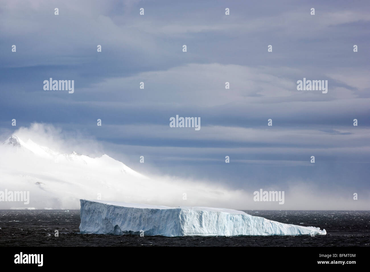 Antarctica, Antarctic Sound and Hope Bay, Icebergs and high catabatic ...
