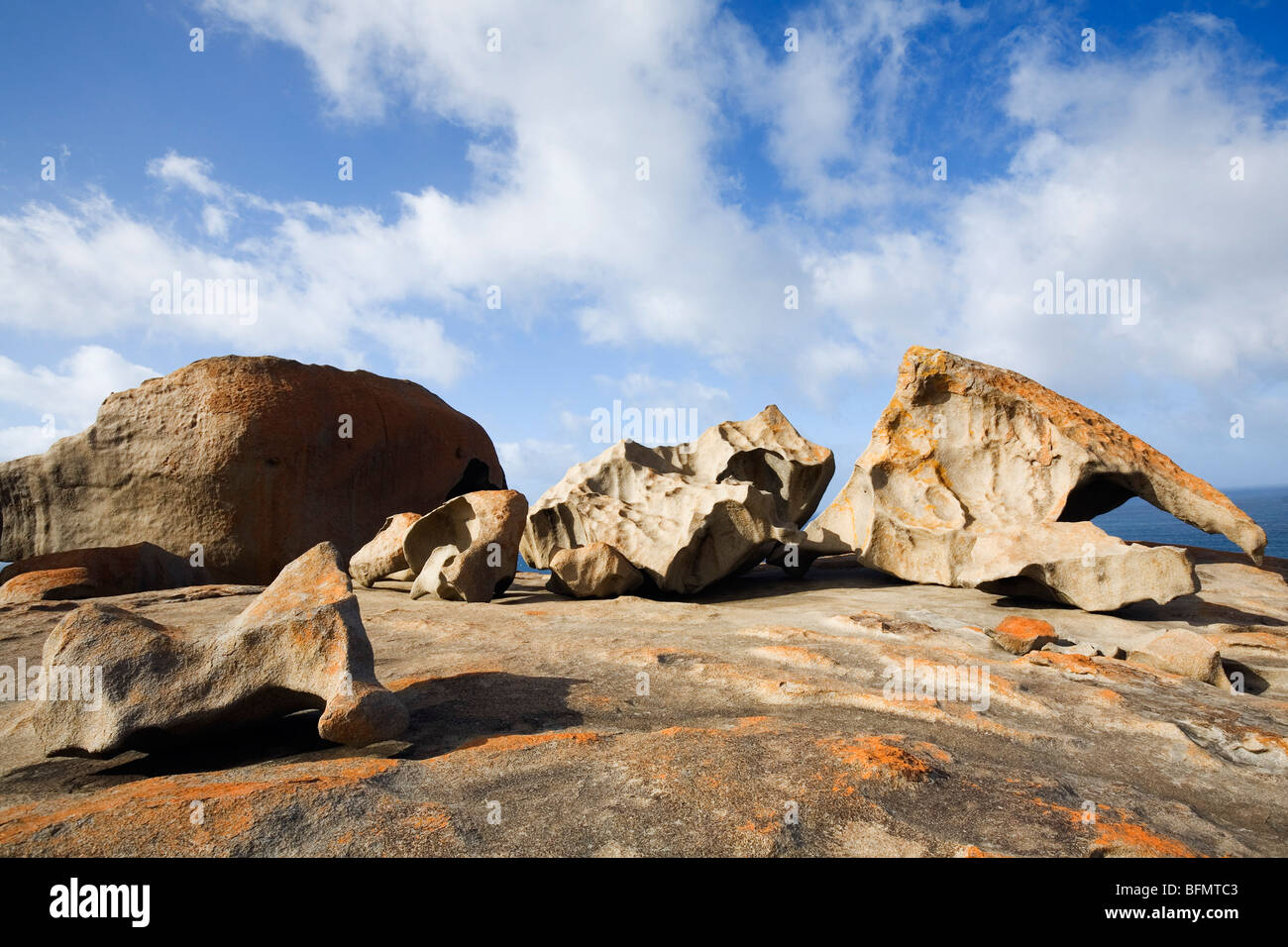 Australia, South Australia, Kangaroo Island. The wind-eroded granite of ...