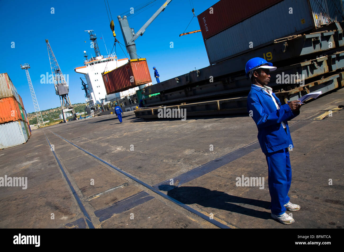 Mozambiue, Nacala. Nacala Port is situated in Bengo Bay, in the north ...