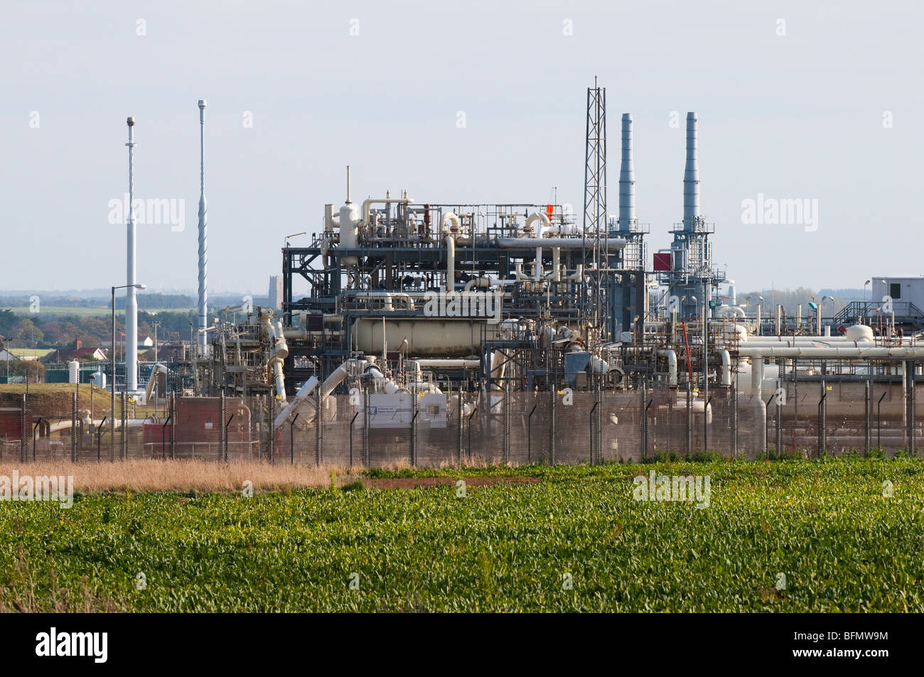 Bacton gas terminal ,Norfolk Stock Photo - Alamy