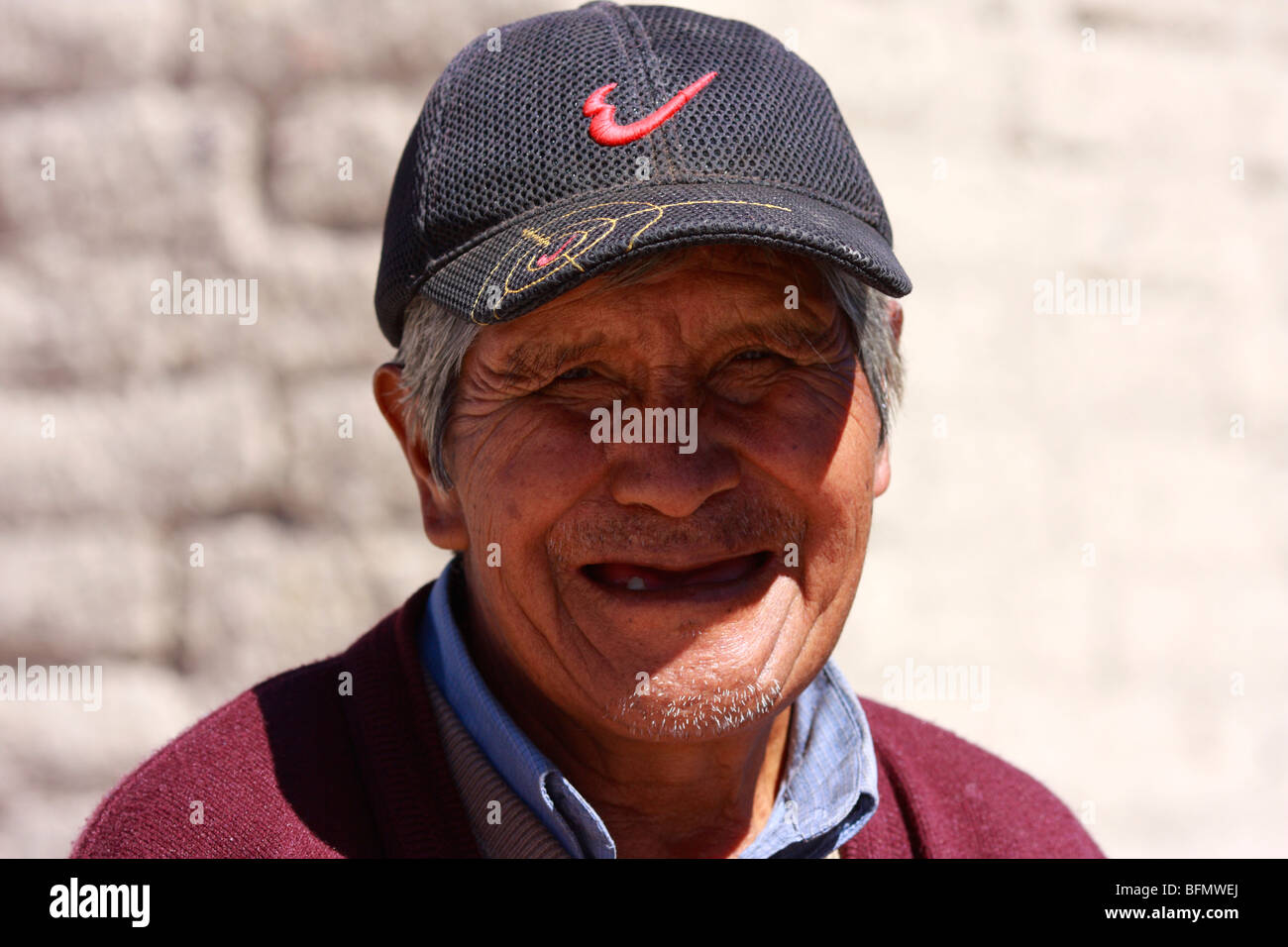 Bolivian man with cap hi-res stock photography and images - Alamy