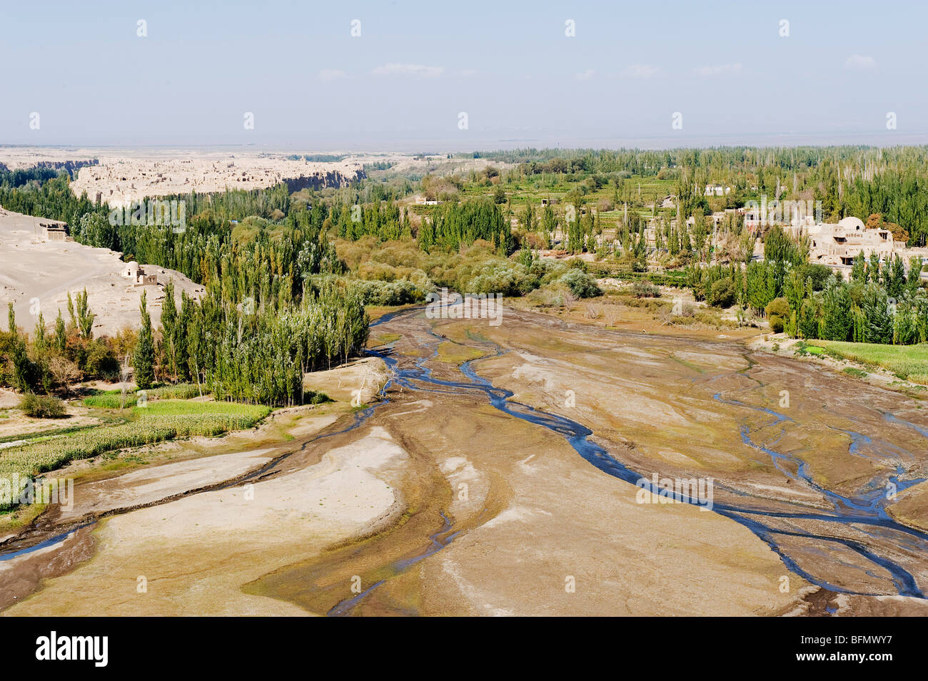 China, Xinjiang Province, Turpan, Ruined city of Jiaohe, on the Silk ...