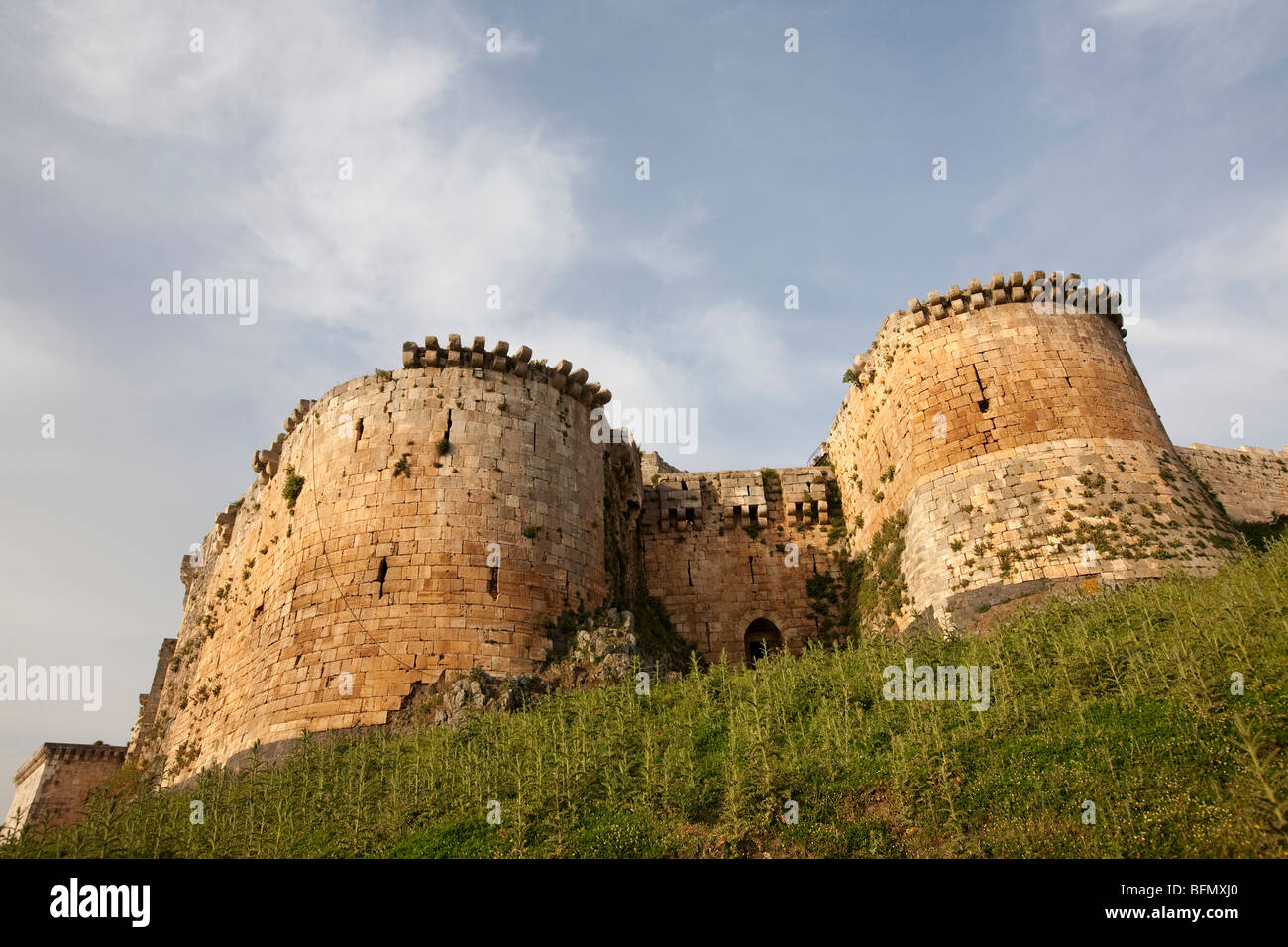 Syria, Crac des Chevaliers. This medieval castle, built by the ...