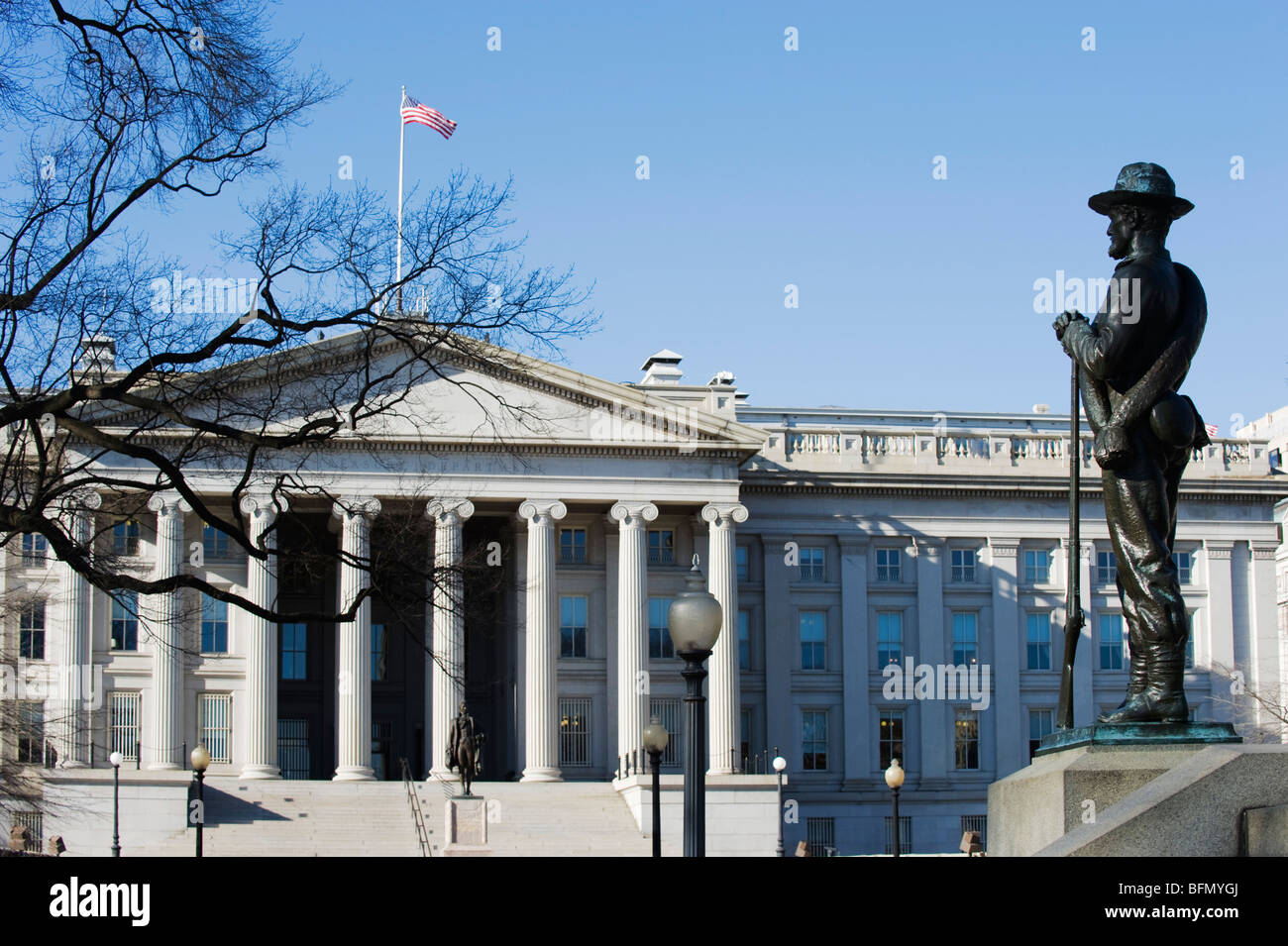 USA, Washington DC, District of Columbia, The Treasury Department ...