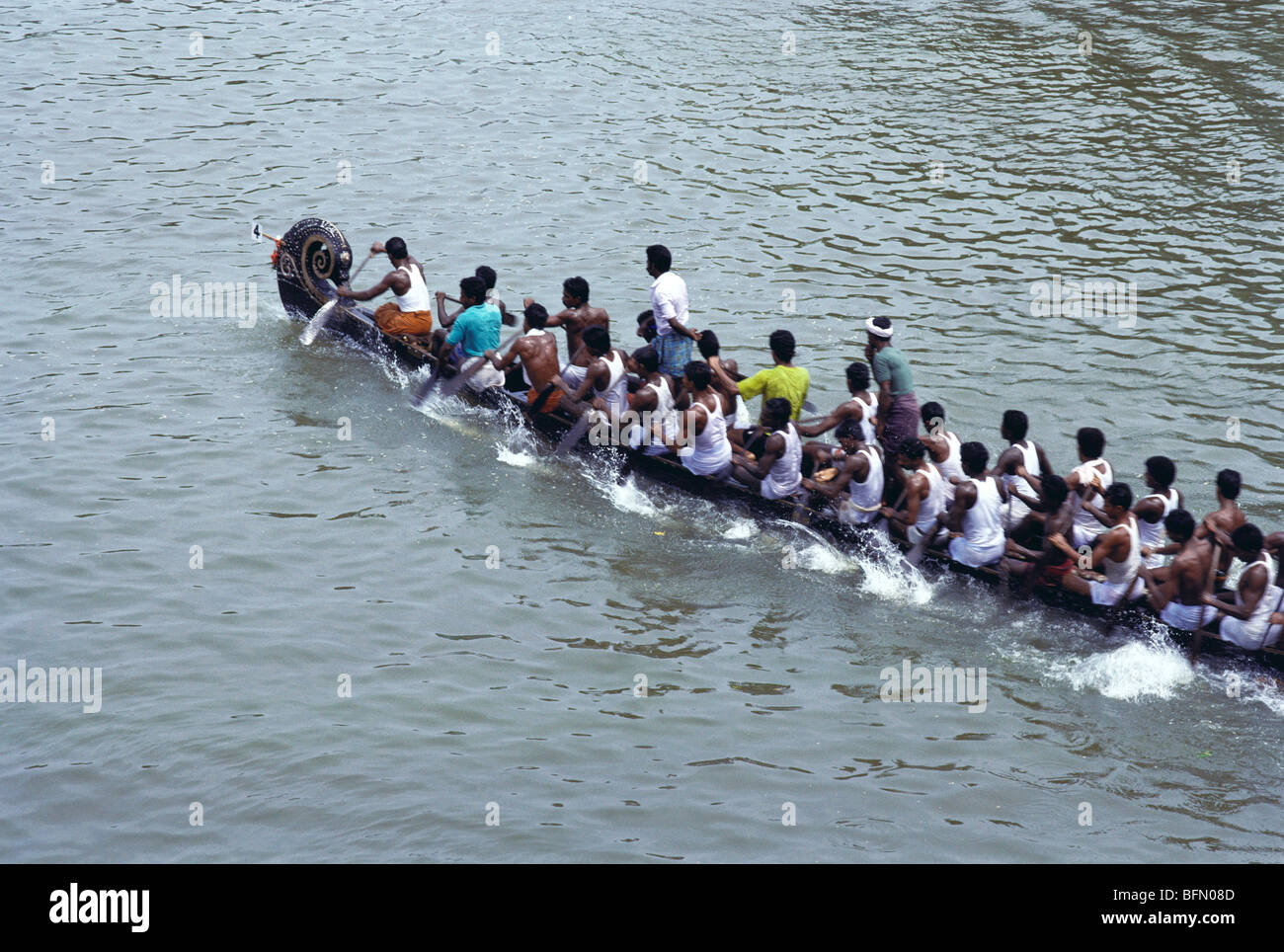 AAD 60834 : Rowing in Boat race festival ; Kerala ; India Stock Photo ...