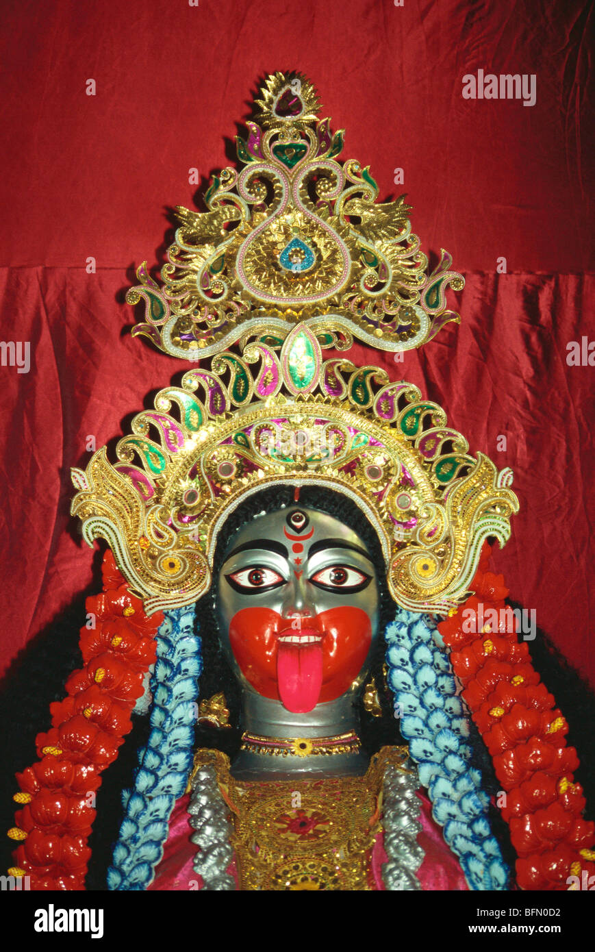 DBA 60908 : Goddess Kali idol ; Assam ; India Stock Photo - Alamy