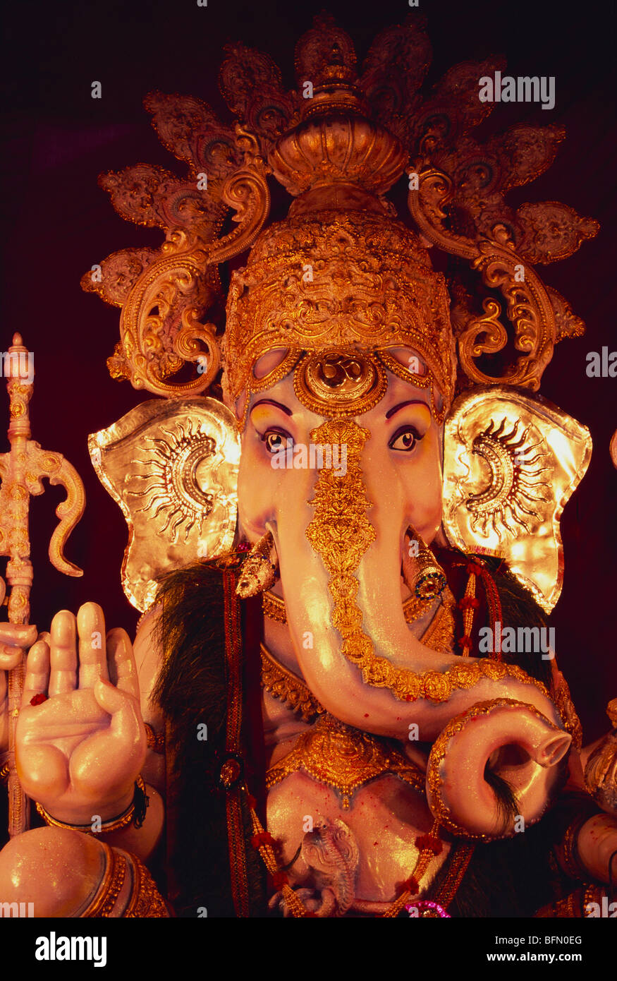 MMN 60953 : Ganesh ganpati festival ; elephant headed god idol ...