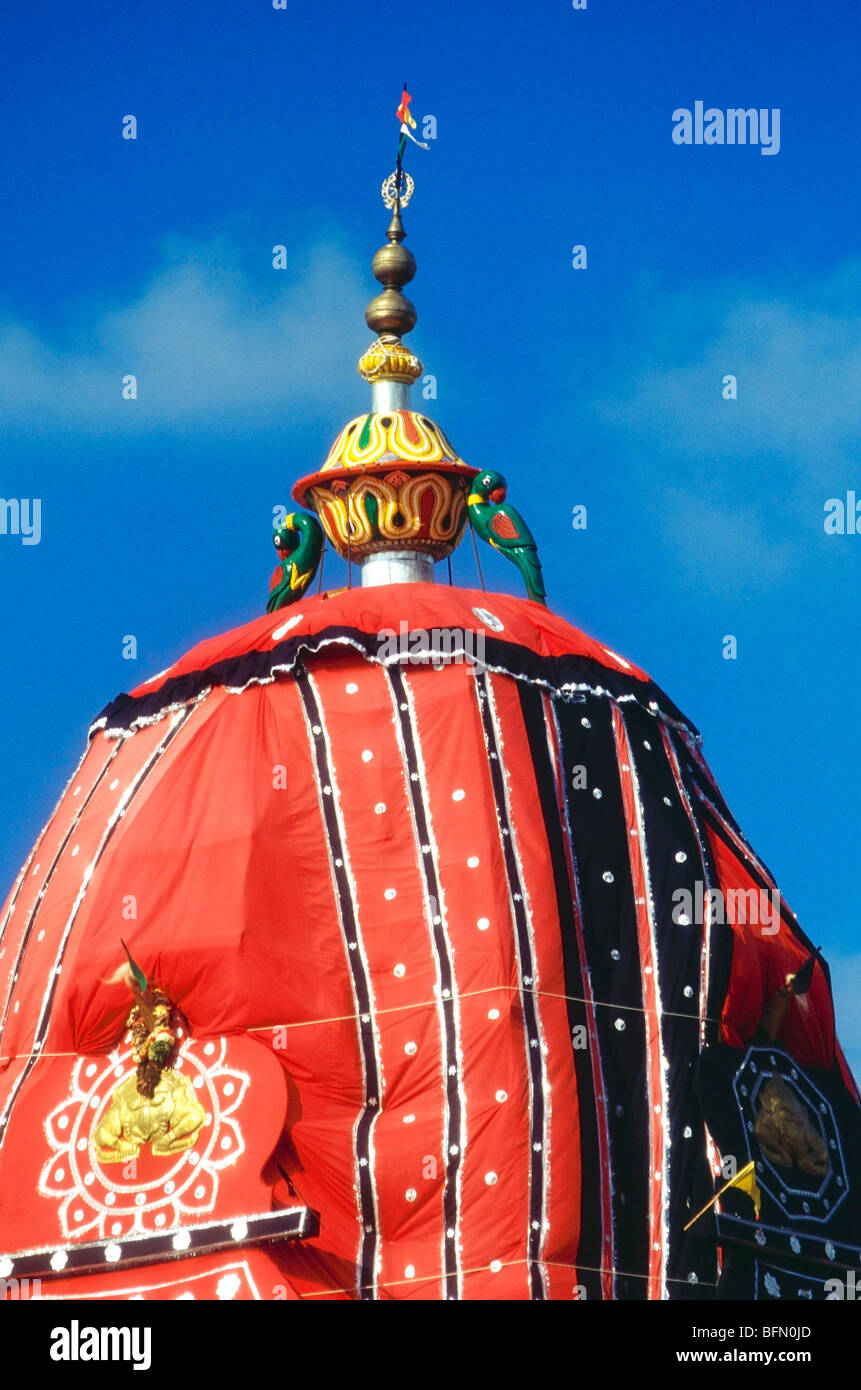 AAD 61046 : Top of Rathyatra festival chariot ; Puri ; Orissa ; India ...