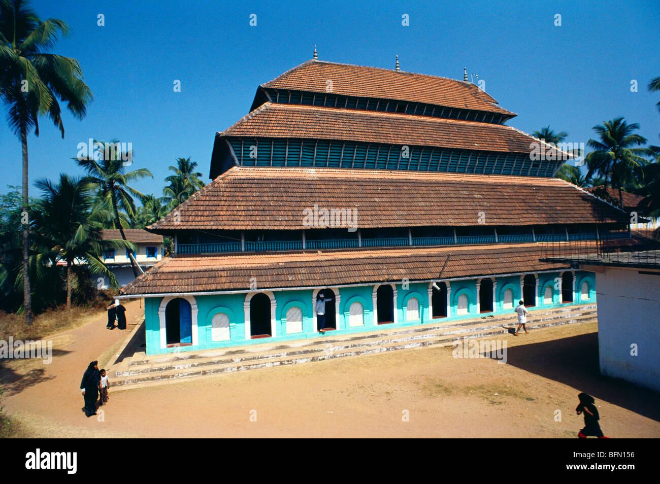 Mishkal Mosque ; Mithqal Mosque ; old medieval mosque ; Calicut ...