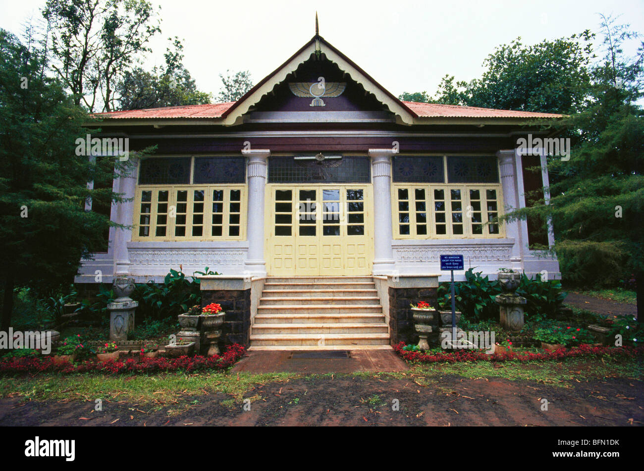 Parsi fire temple ; Zoroastrian ; Panchgani ; Maharashtra ; India ...