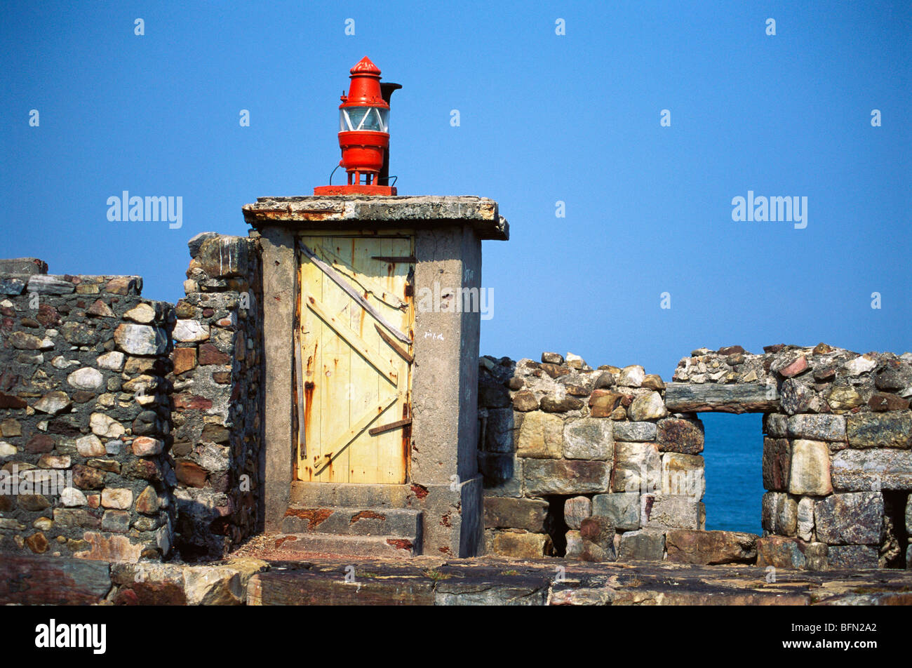 Lighthouse ; Sindhudurga fort ; Malvan ; Maharashtra ; India ; asia ...