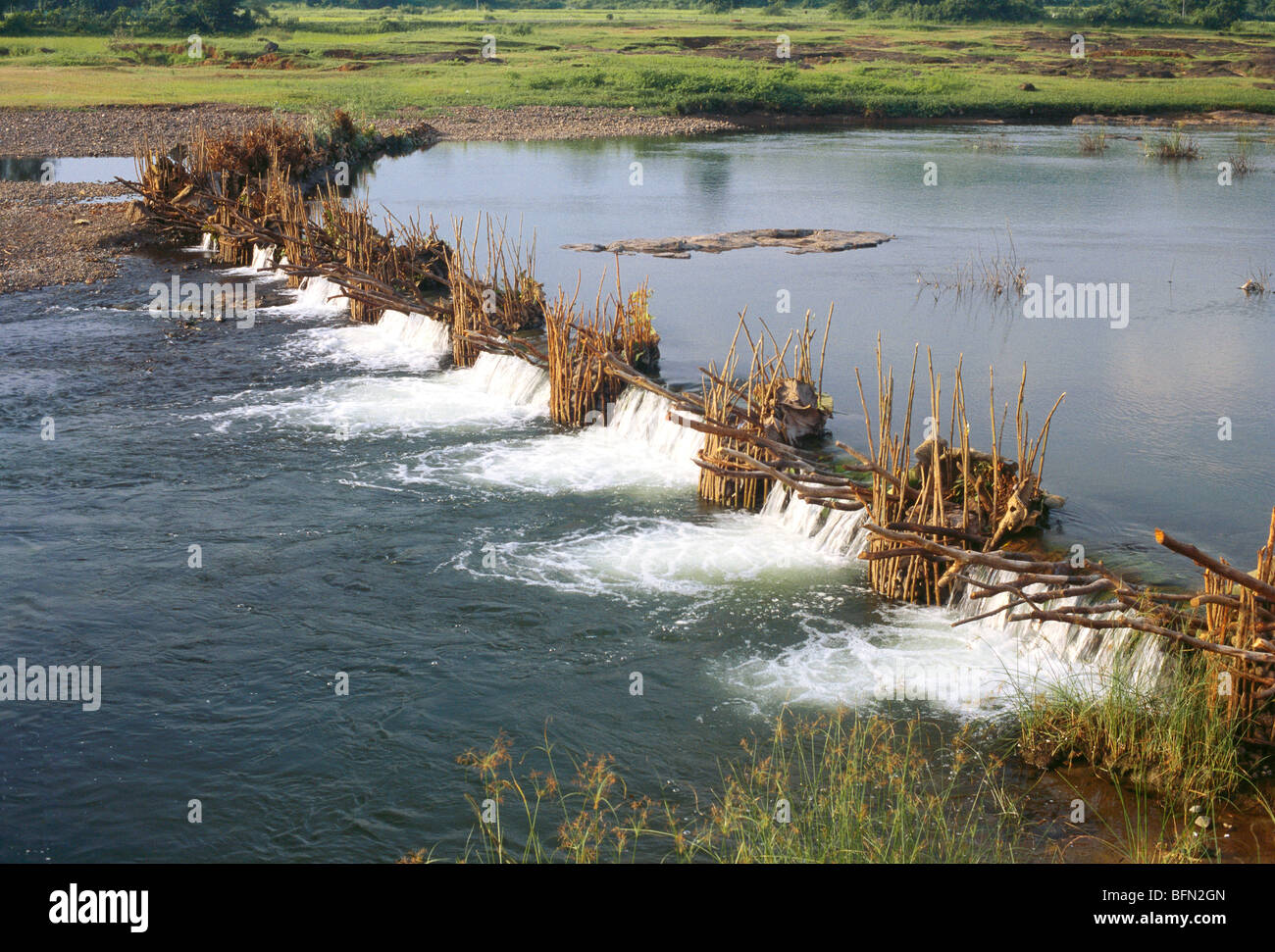small dam for irrigation ; poona ; pune ; maharashtra ; India ; asia ...