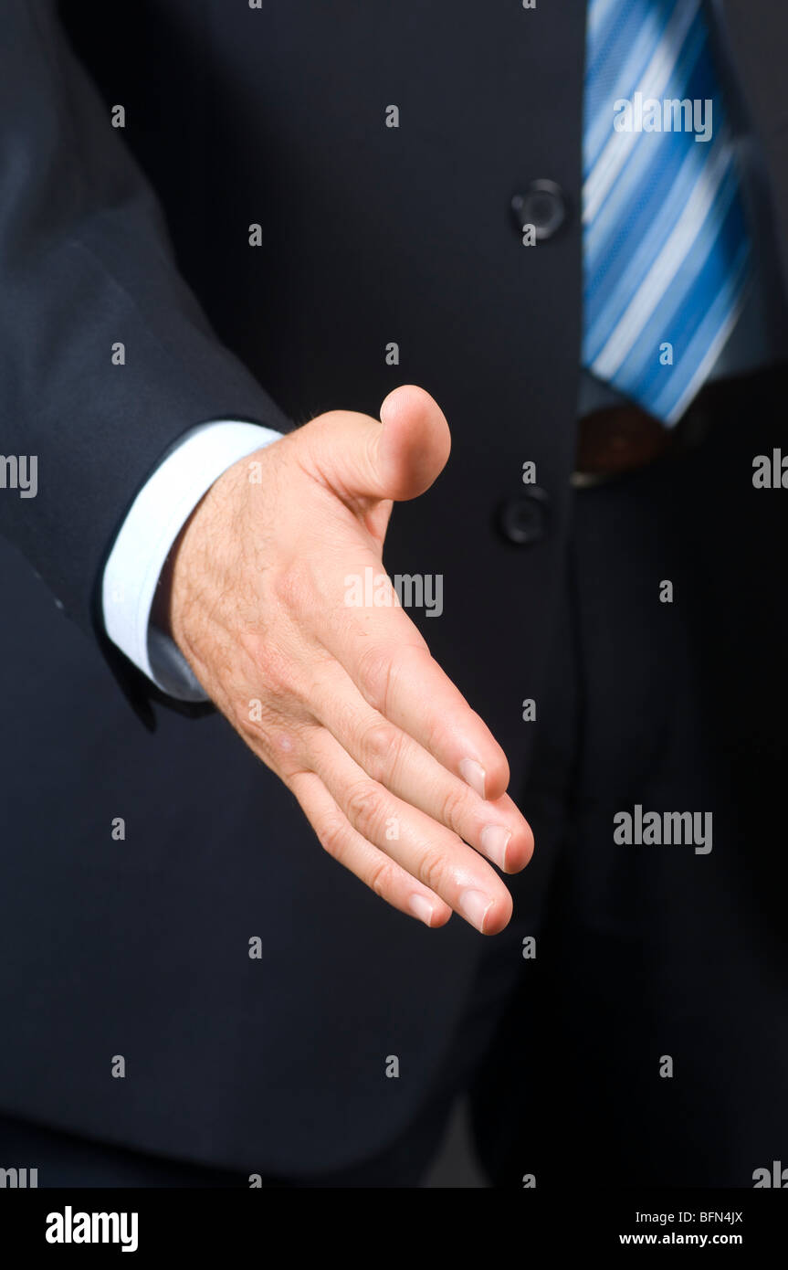 Business man hand shake Stock Photo - Alamy