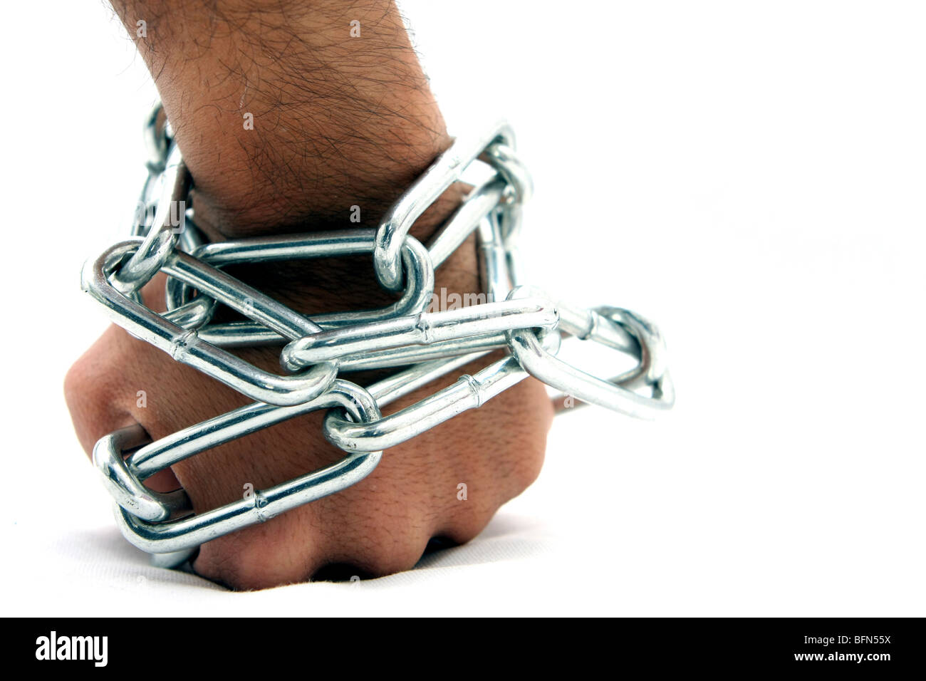 Chained male hi-res stock photography and images - Alamy