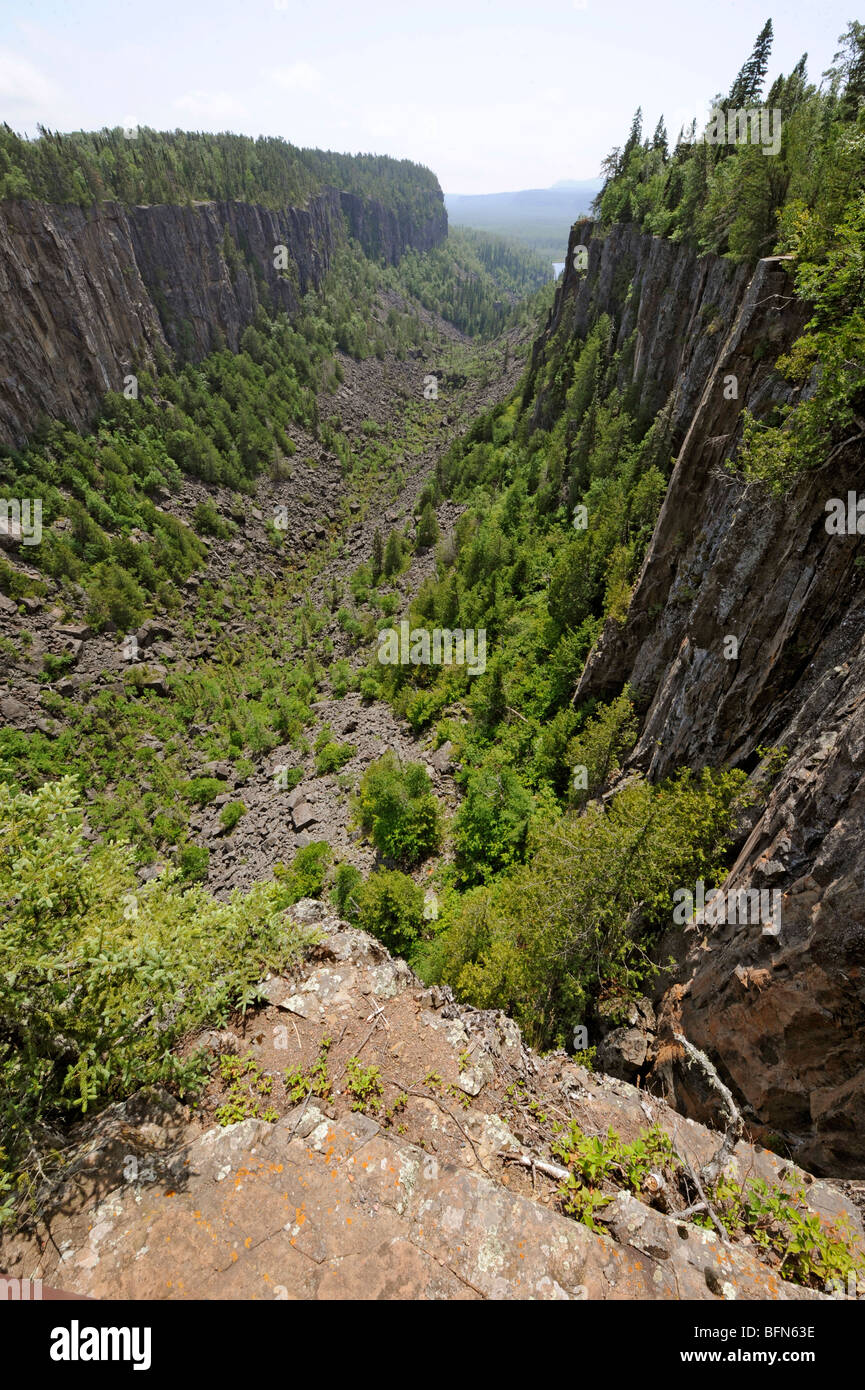 Ouimet Canyon Provincial Park Ontario Canada Lake Superior Stock Photo ...