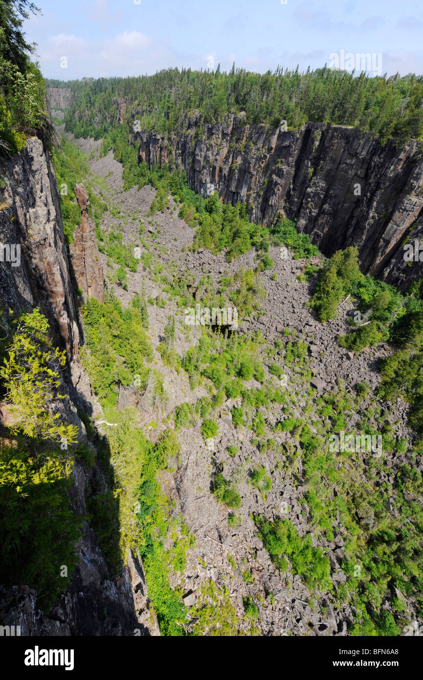 Ouimet Canyon Provincial Park Ontario Canada Lake Superior Stock Photo ...