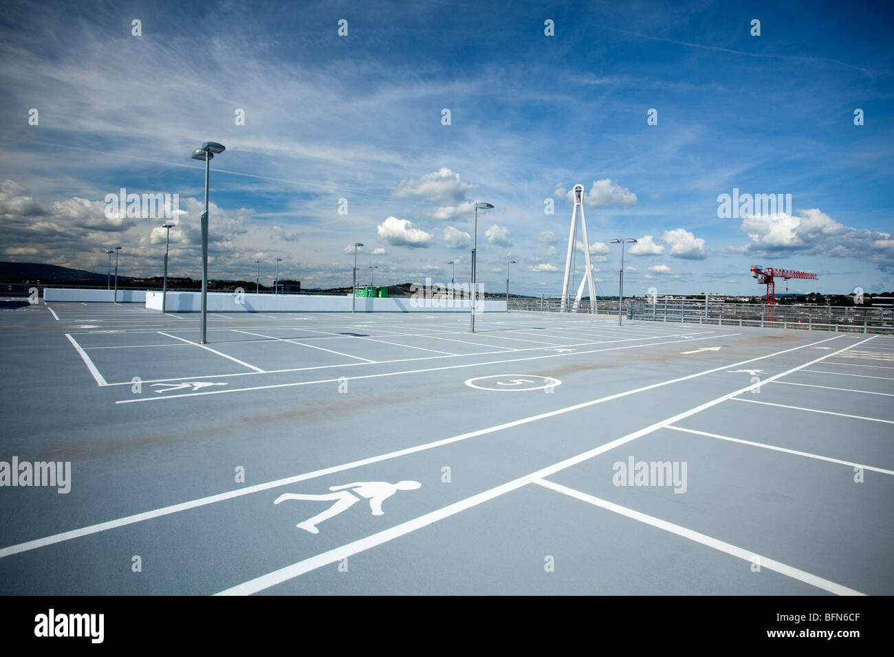 Newport Kingsway Shopping Centre car park Gwent South Wales UK Stock ...