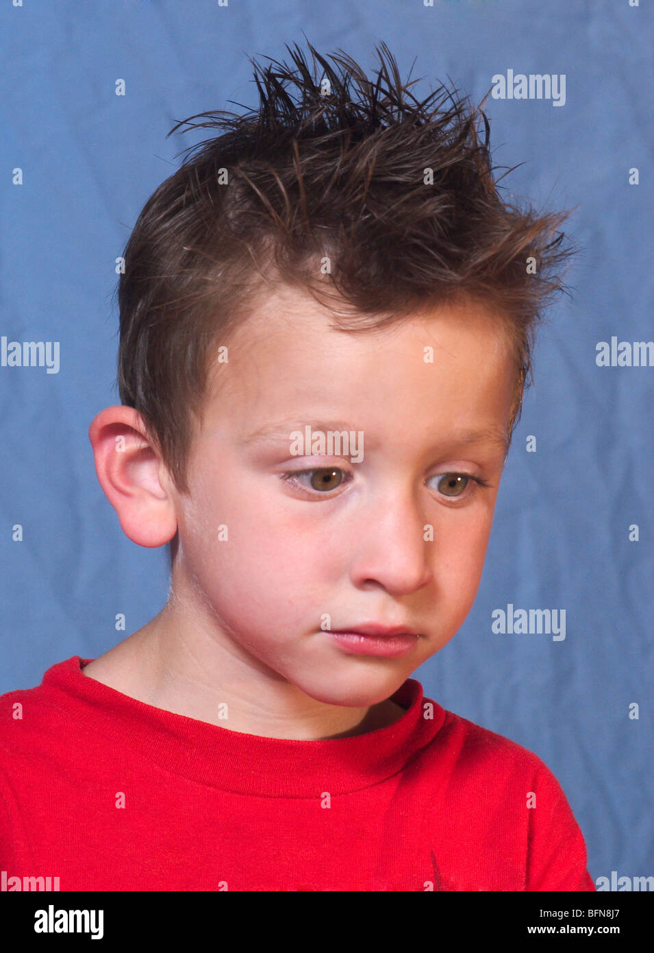 Young boy with autism Stock Photo - Alamy