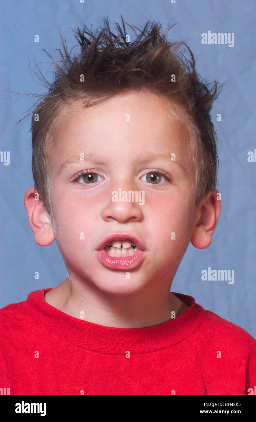 Young boy with autism Stock Photo - Alamy
