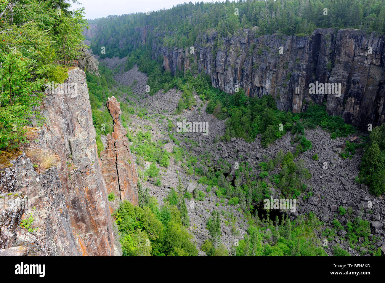 Ouimet Canyon Provincial Park Ontario Canada Lake Superior Stock Photo ...