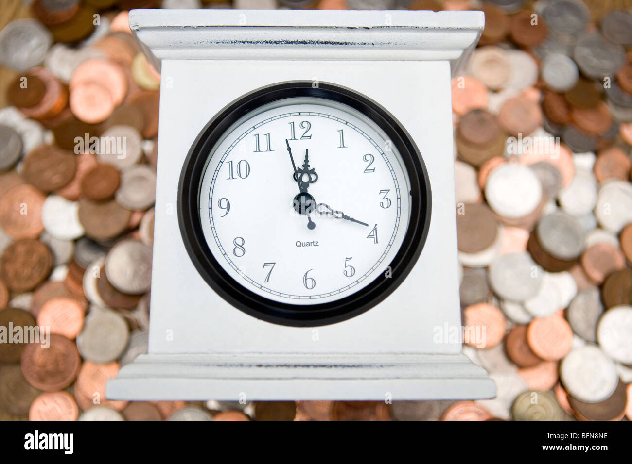 Time is money studio still life portrait Stock Photo - Alamy