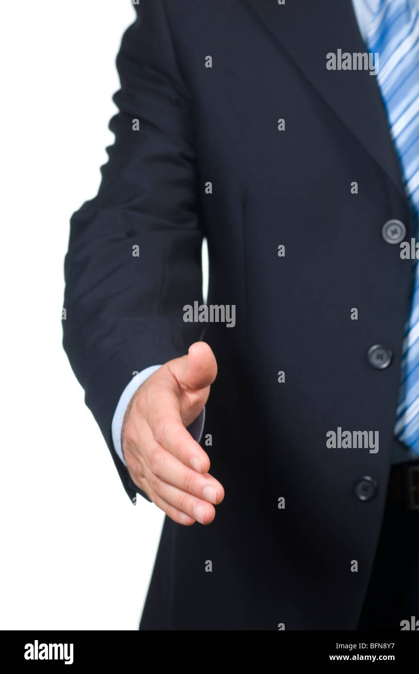 Business man hand shake Stock Photo - Alamy