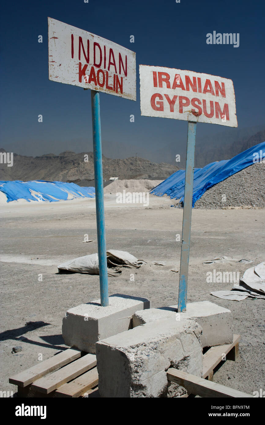 Cement Quarry works Ras Al Khaimah UAE Cementation Stock Photo - Alamy