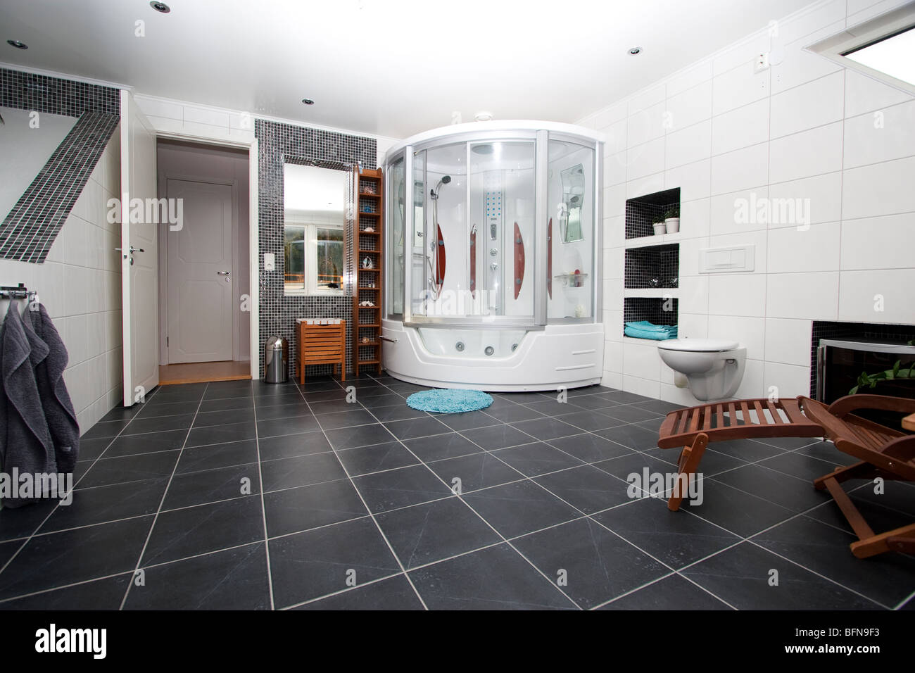 Shower room ,relaxing room in a flat Stock Photo - Alamy