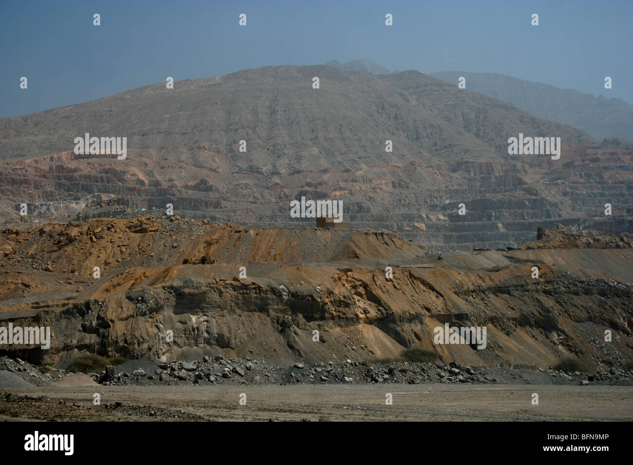 Cement Quarry works Ras Al Khaimah UAE Cementation Stock Photo - Alamy