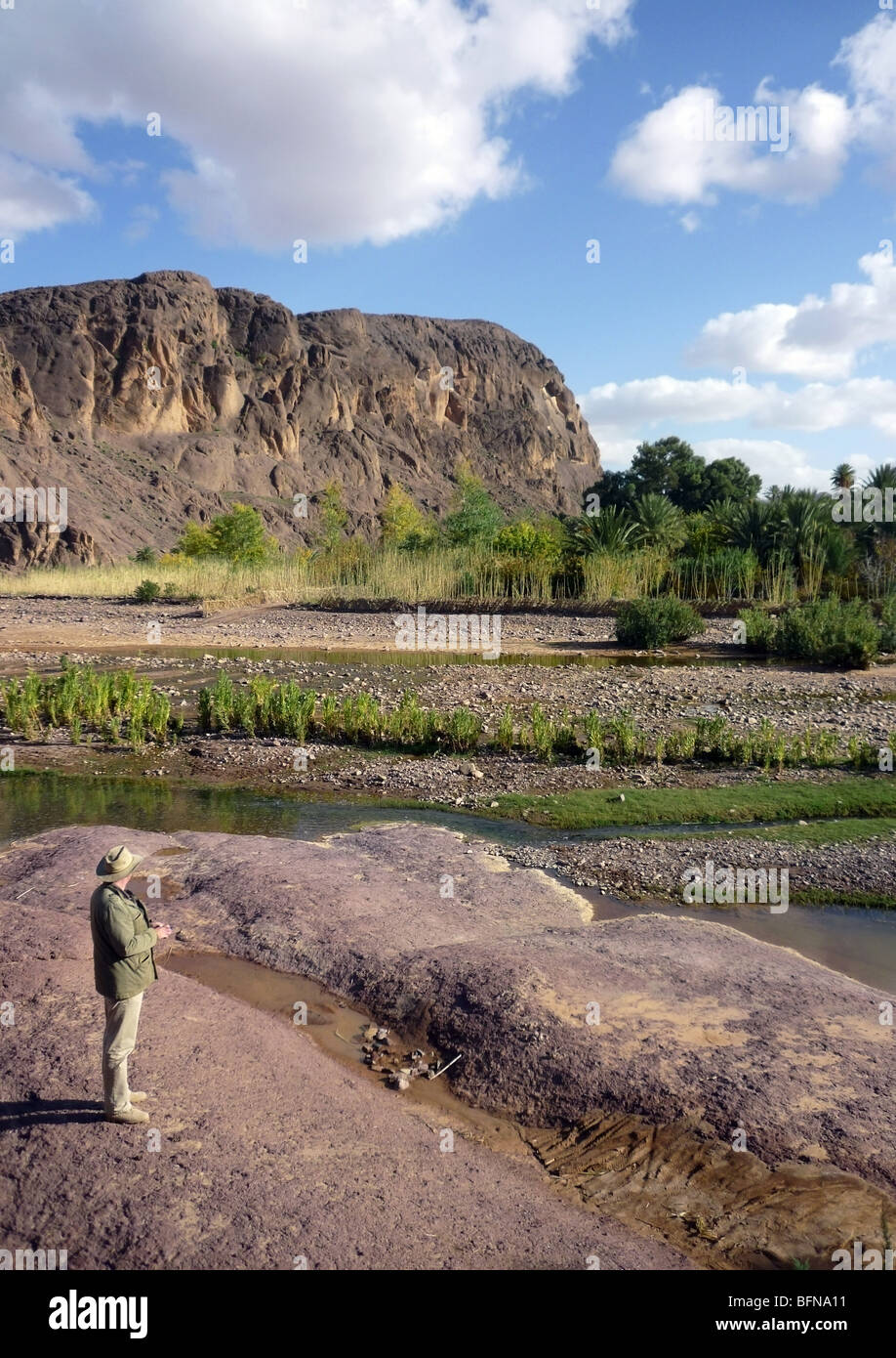 Oasis of Flint in Morocco, near Ouarzazate; used in American films as a ...