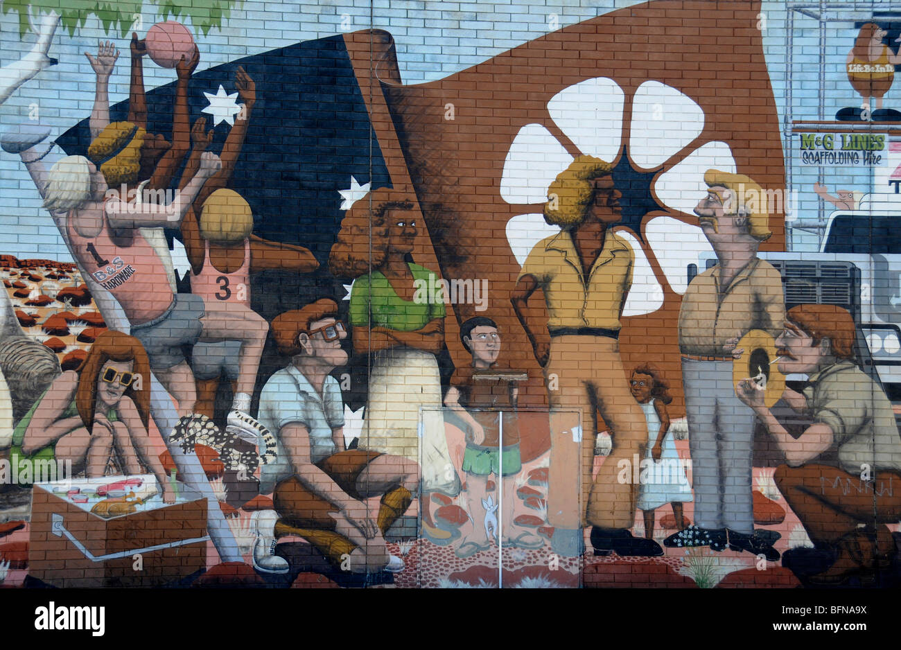 Aboriginal mural hi-res stock photography and images - Alamy