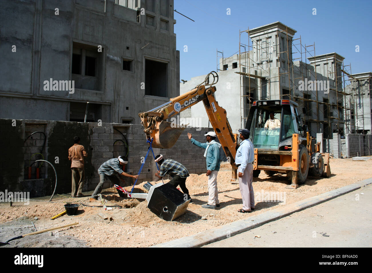 New Housing construction site al hamra uae Stock Photo - Alamy
