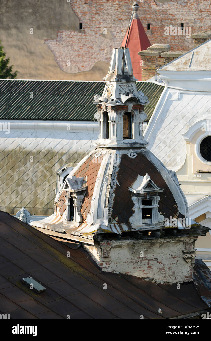 Rooftops and old architecture in Arad Romania Stock Photo - Alamy