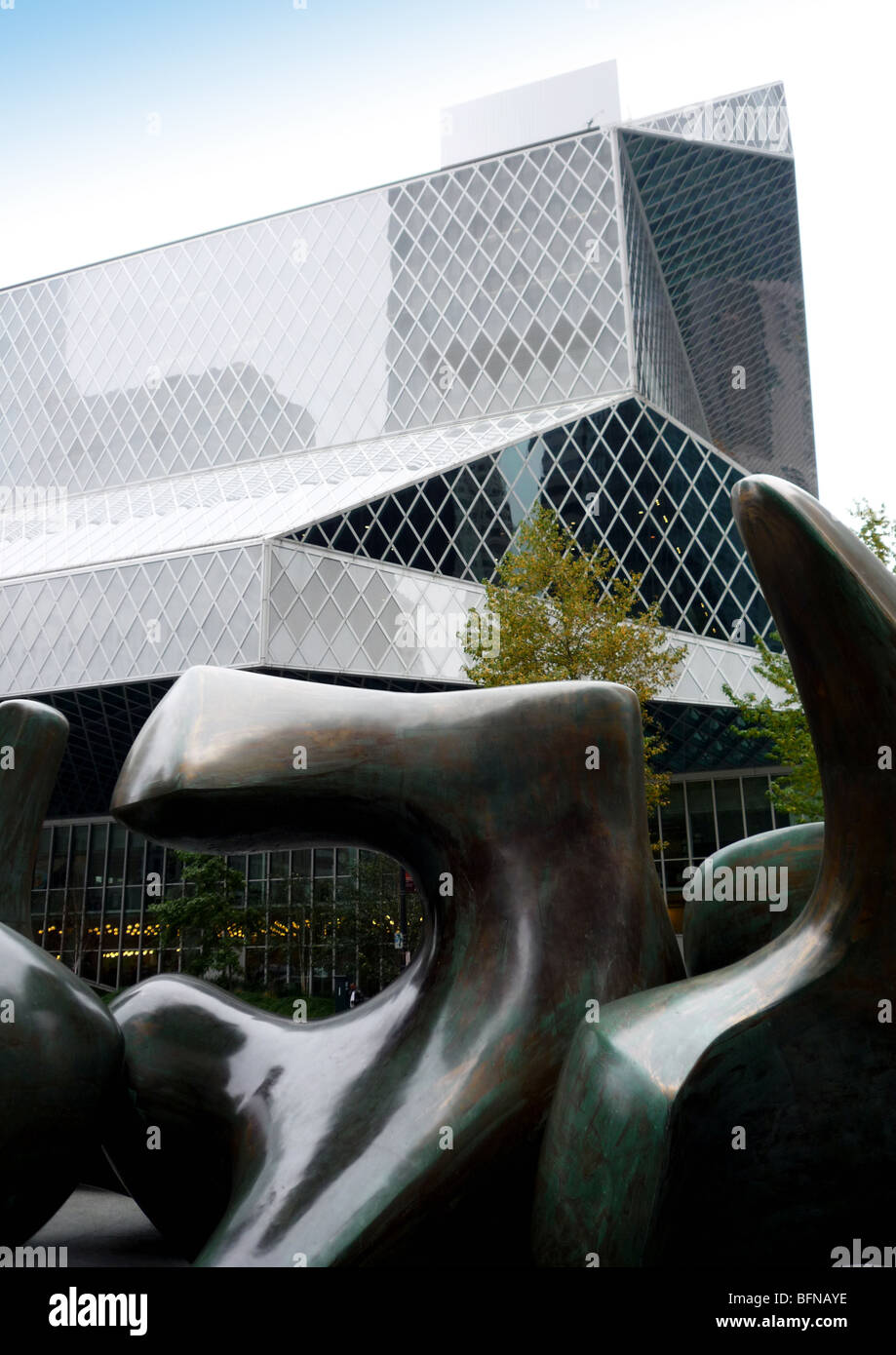Seattle Public Library, designed by Rem Koolhaas of OMA Stock Photo - Alamy