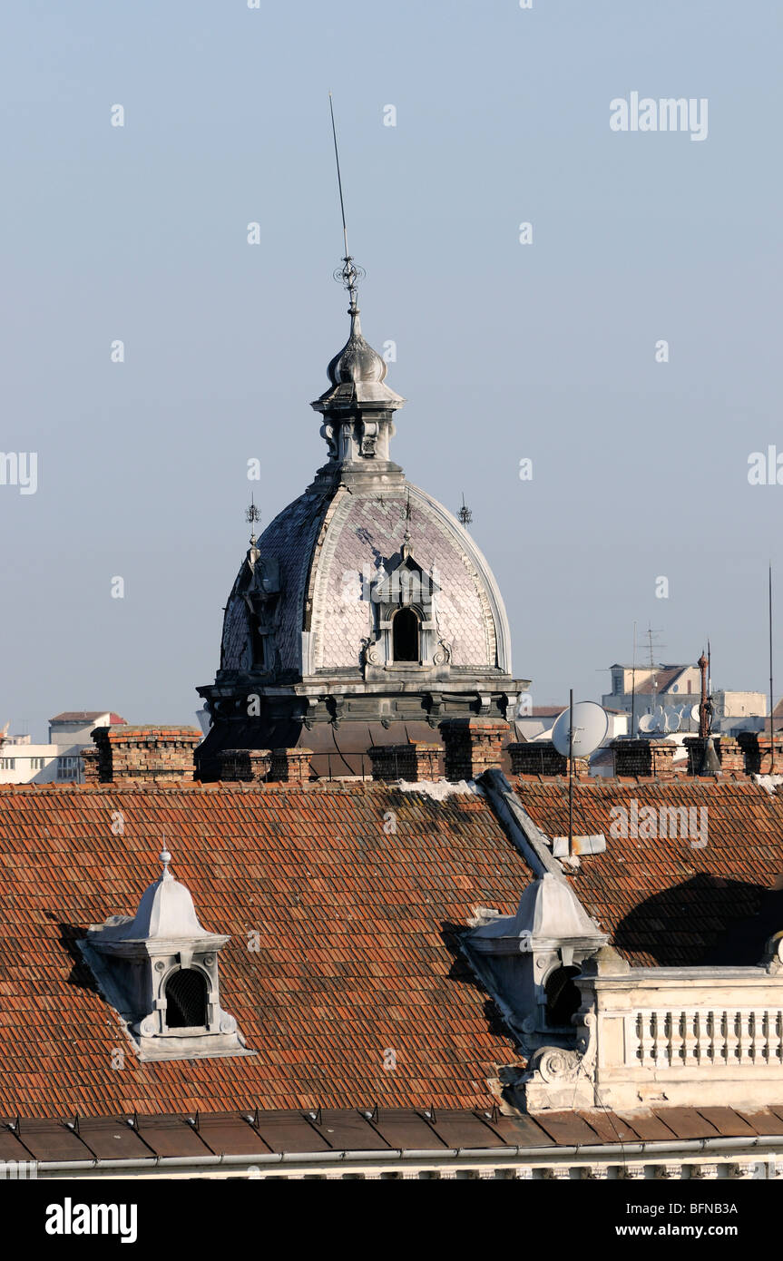 Rooftops and old architecture in Arad Romania Stock Photo - Alamy