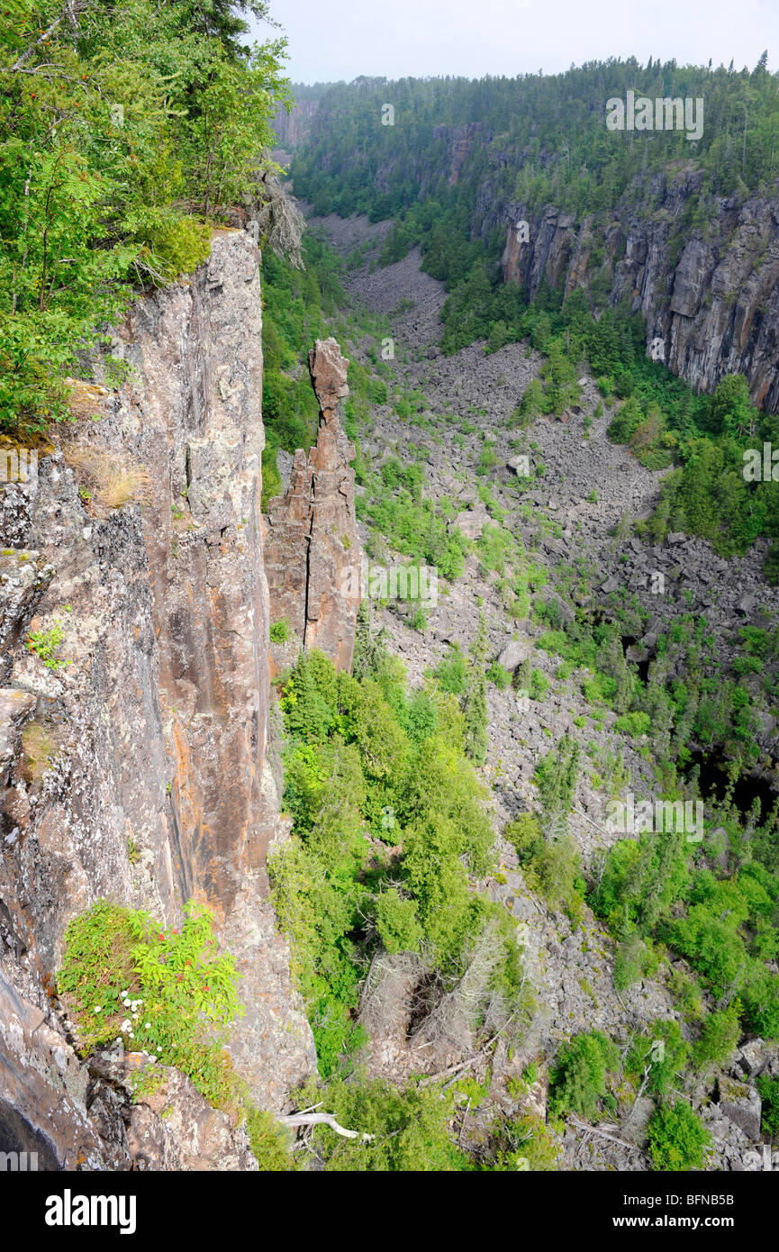 Ouimet Canyon Provincial Park Ontario Canada Lake Superior Stock Photo ...