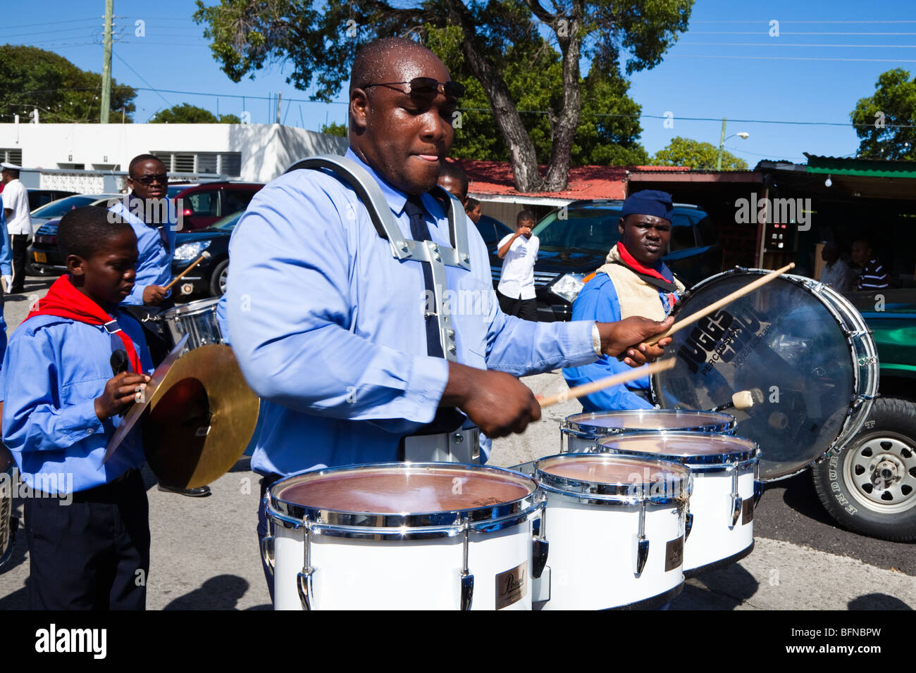 Member of the Pentecostal Crusaders marching at the Independence Day ...