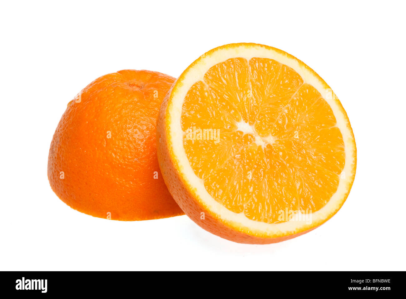 orange sliced in half Stock Photo - Alamy